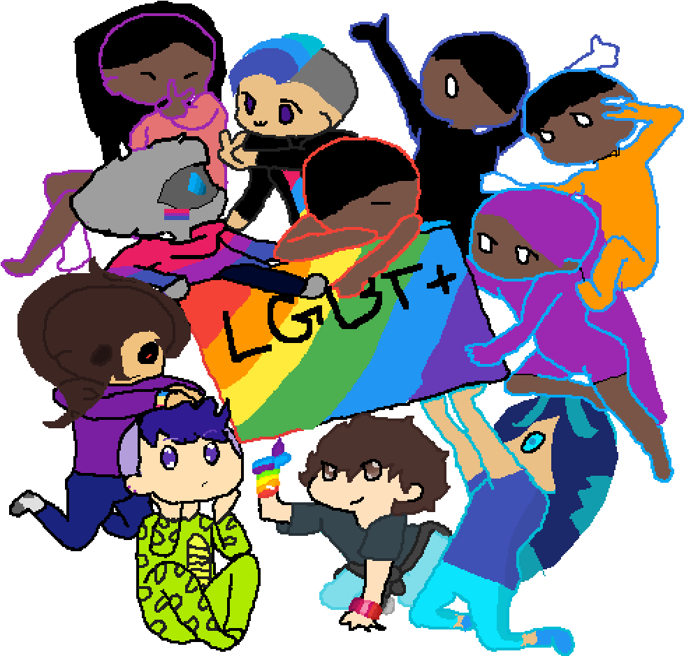 Download Collab With A Random Gang And 5th Gang - Pride Non Binary Art ...