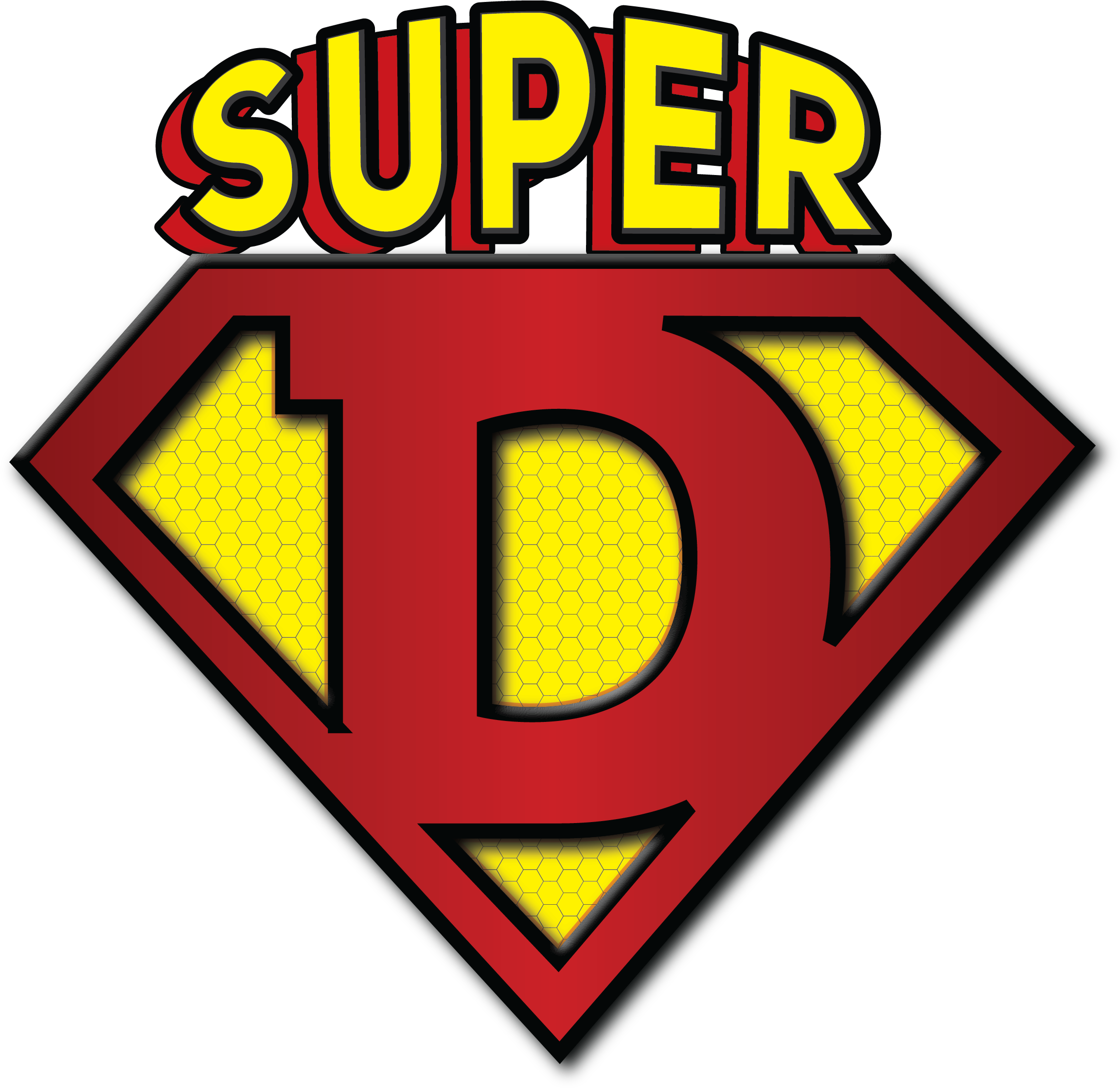 Download Superhero Words Png - Super D Logo Png - ClipartKey