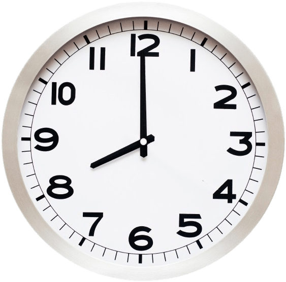 Download Eight O"clock - 7pm Clock - ClipartKey