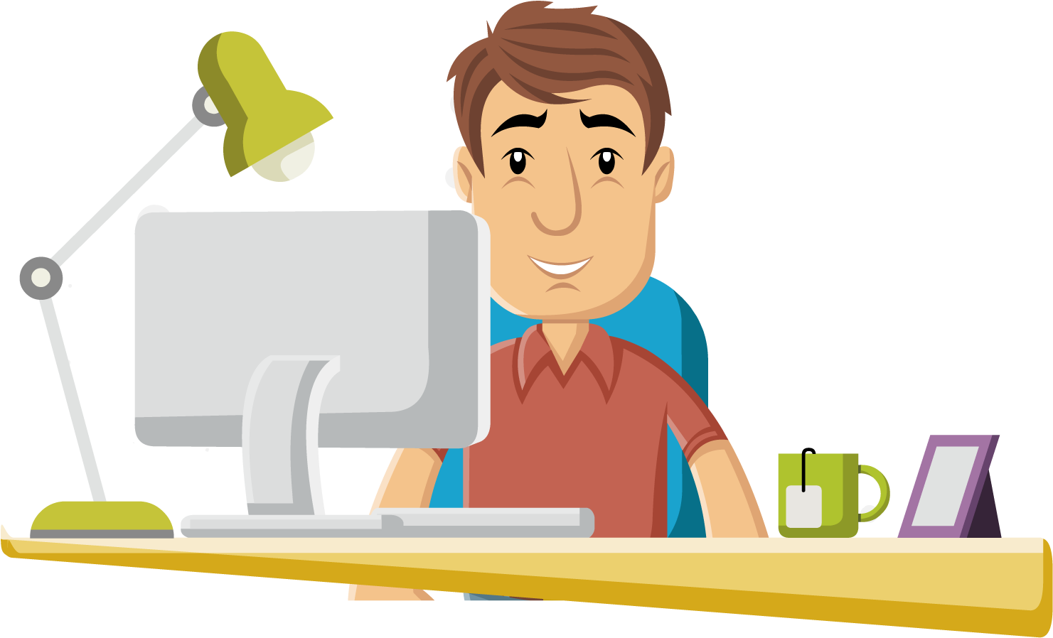 Download Transparent Men Working Clipart - การ์ตูน คน ทำงาน Png - ClipartKey