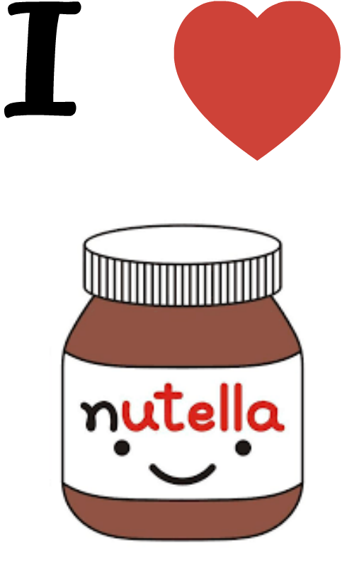 Download Love Nutella - ClipartKey