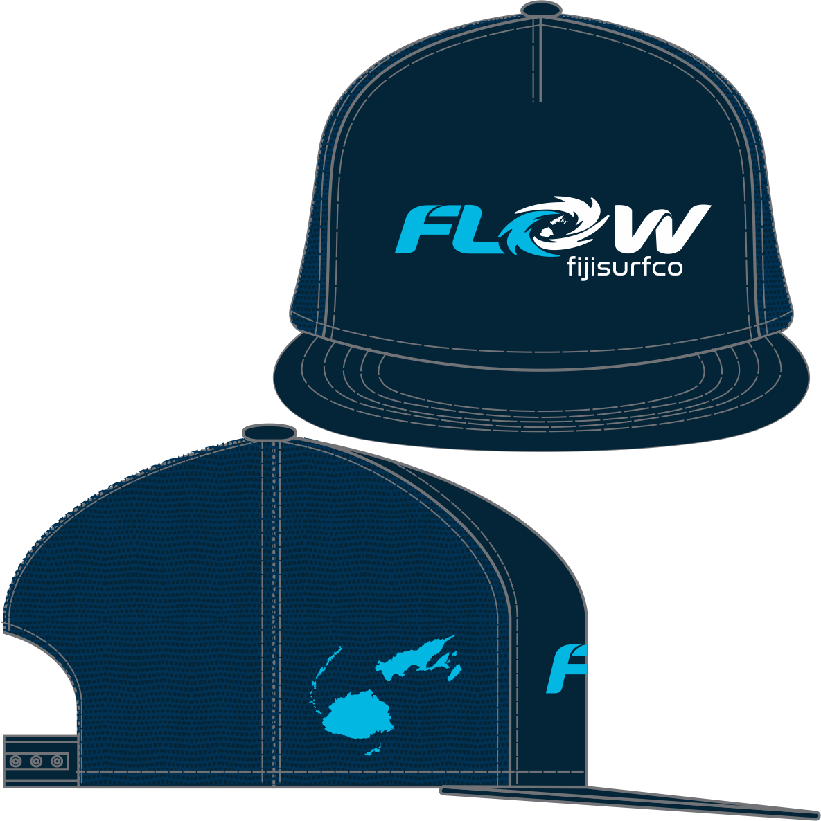 Download Fiji Surf "flow - Baseball Cap - ClipartKey