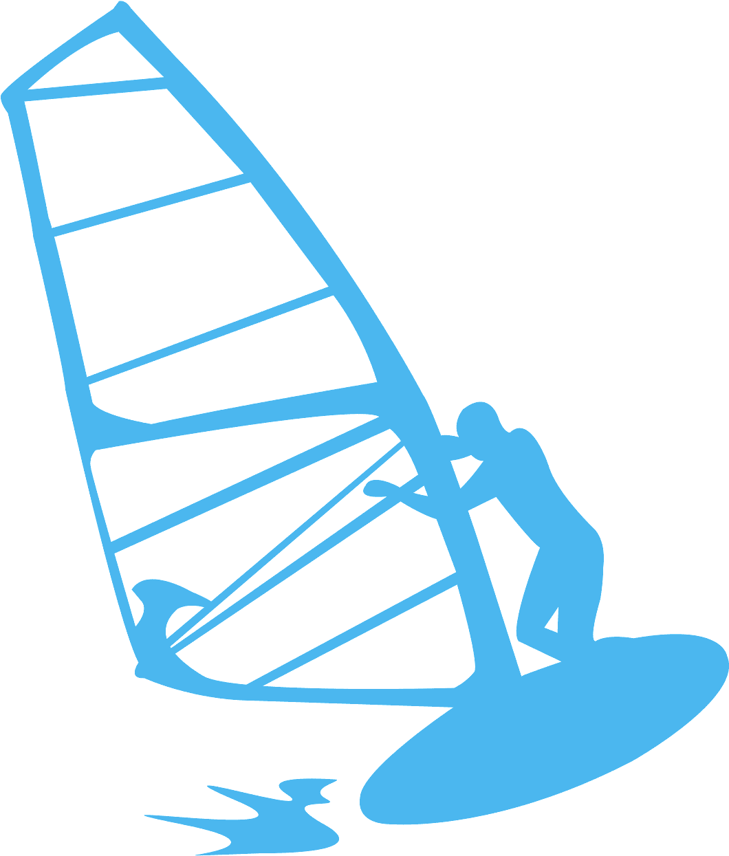 Download Windsurfing - ClipartKey