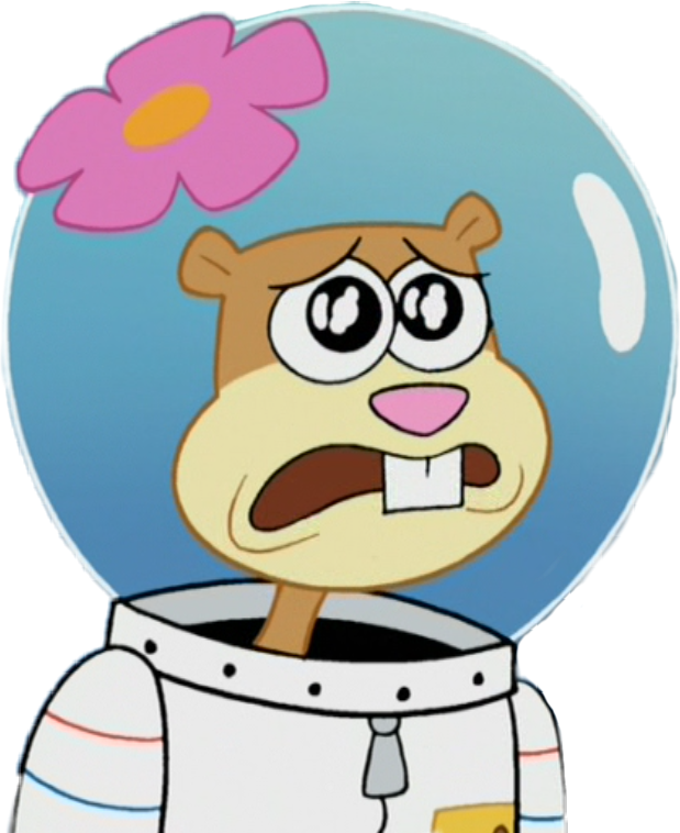 Download Baby Newton Clown - Sandy Cheeks Sad Png - ClipartKey