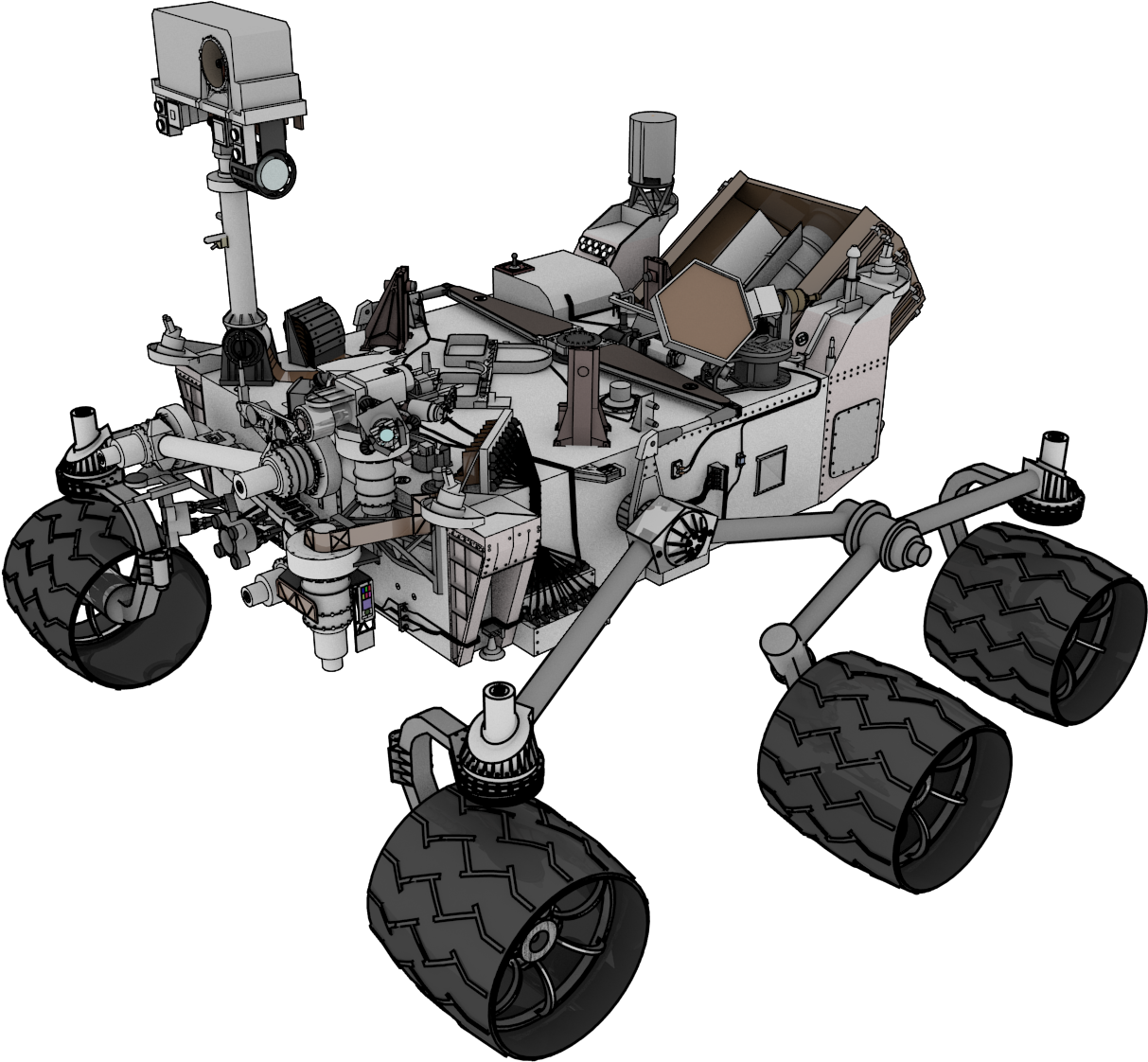 Download Mars Rover Png - Mars Curiosity Rover Png - ClipartKey