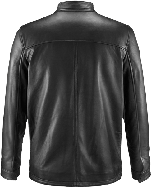 Download Jacket Leather Back - Leather Jacket - ClipartKey