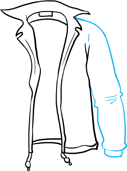 Download How To Draw Jacket - Draw A Leather Jacket Easy - ClipartKey