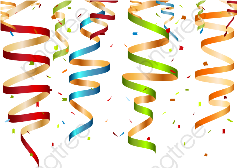 Download Transparent Party Confetti Clipart - Happy Birthday Keck Png ...