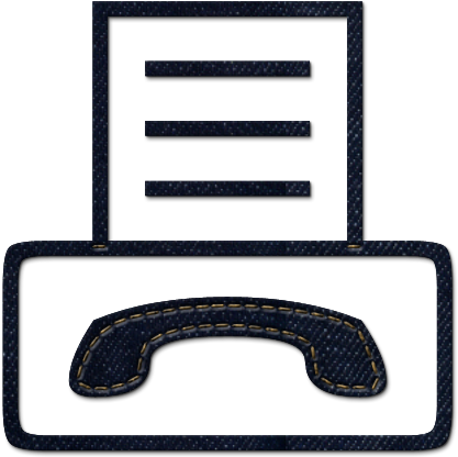 Download Clipart Fax Symbol - Fax Icon Png Blue - ClipartKey