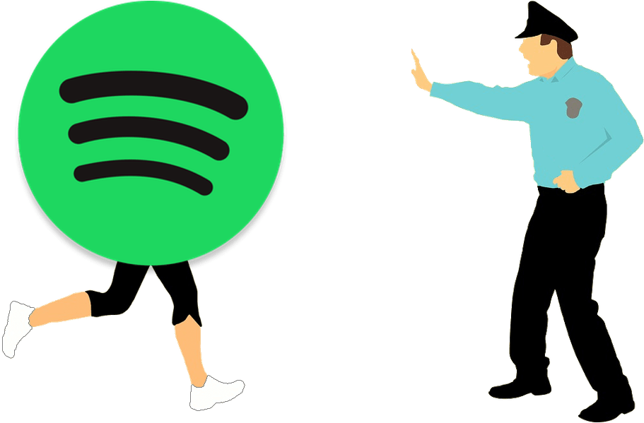 Download Stop Spotify - Security Guard - ClipartKey