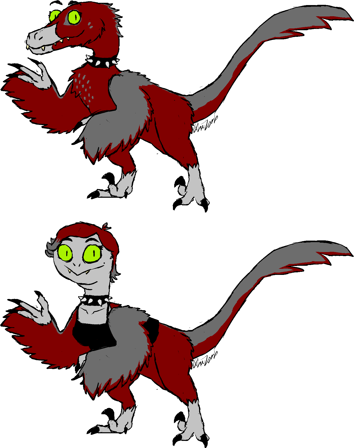 Download Raptor And Harpy - Cartoon - ClipartKey