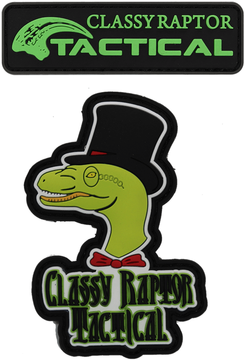Download Classy Raptor Tactical Patches - Cartoon - ClipartKey