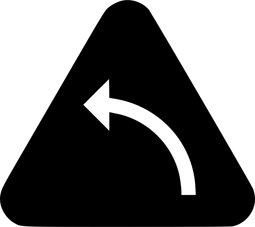 Download Left Hand Curve - Triangle - ClipartKey