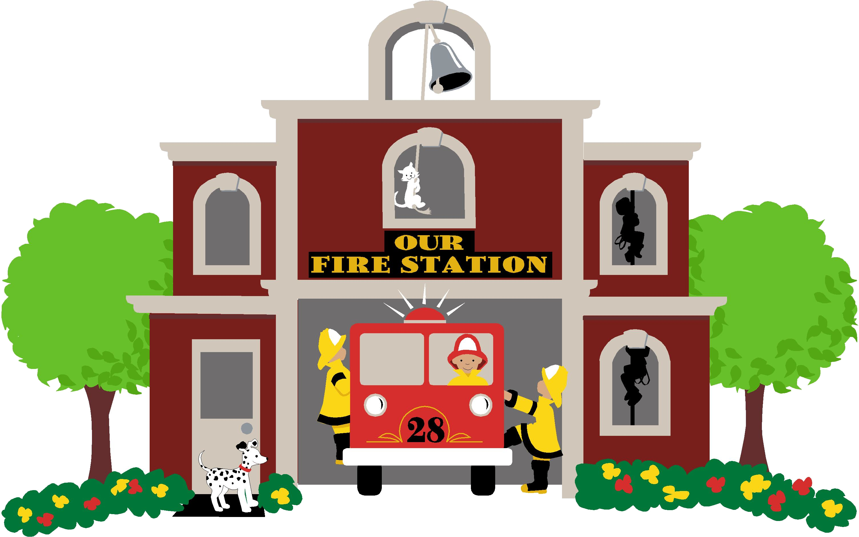 Download Fire Station Clipart Transparent Png - Fire Department Clipart ...
