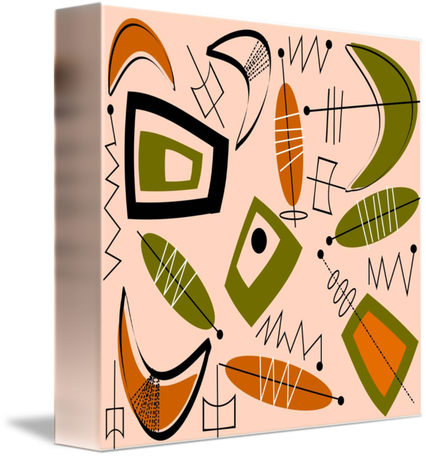 Download Clip Art Modern Abstract By Gail - Mid Century Modern Graphic ...