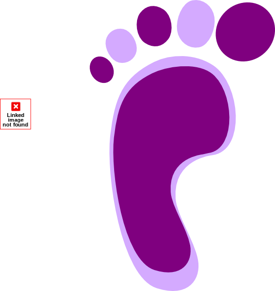 Download Baby Feet Clipart Purple - Footprint Icon Png Coloured ...