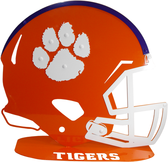Download Transparent Helmet Clipart - Clemson Tiger Paw - ClipartKey