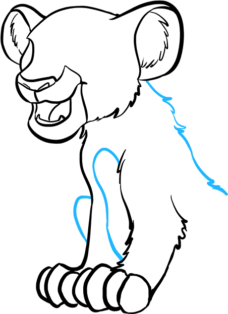Download How To Draw Simba From The Lion King - Cartoon - ClipartKey