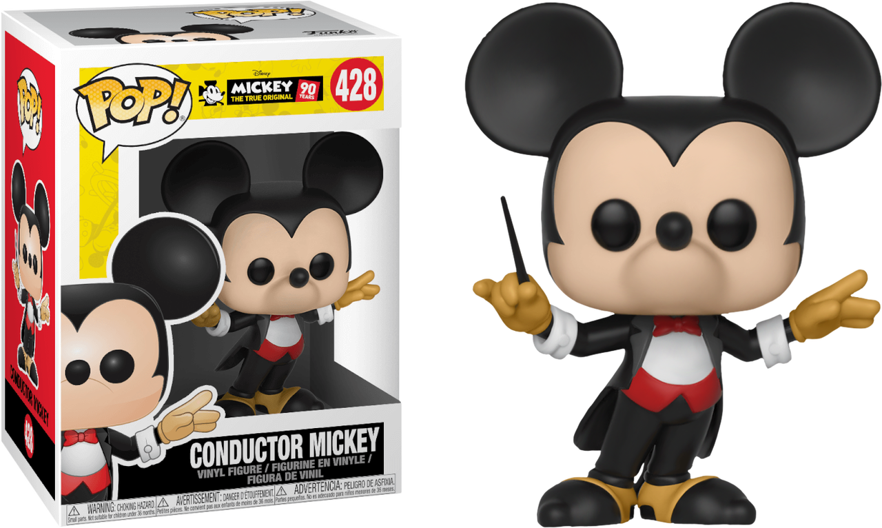 Download Conductor Mickey 90th Anniversary Pop Vinyl Figure - Pop ...