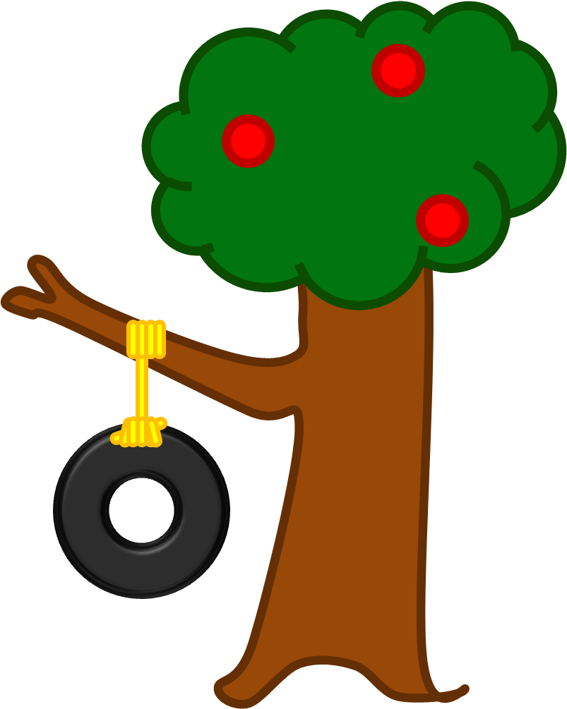 Download Tire Swing Tree Clipart , Png Download - ClipartKey