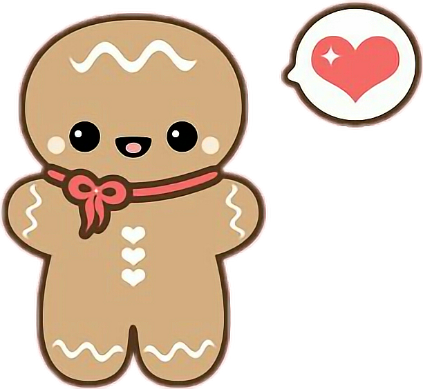 Download Transparent Gingerbread Cookie Png - Cartoon Cute Gingerbread ...