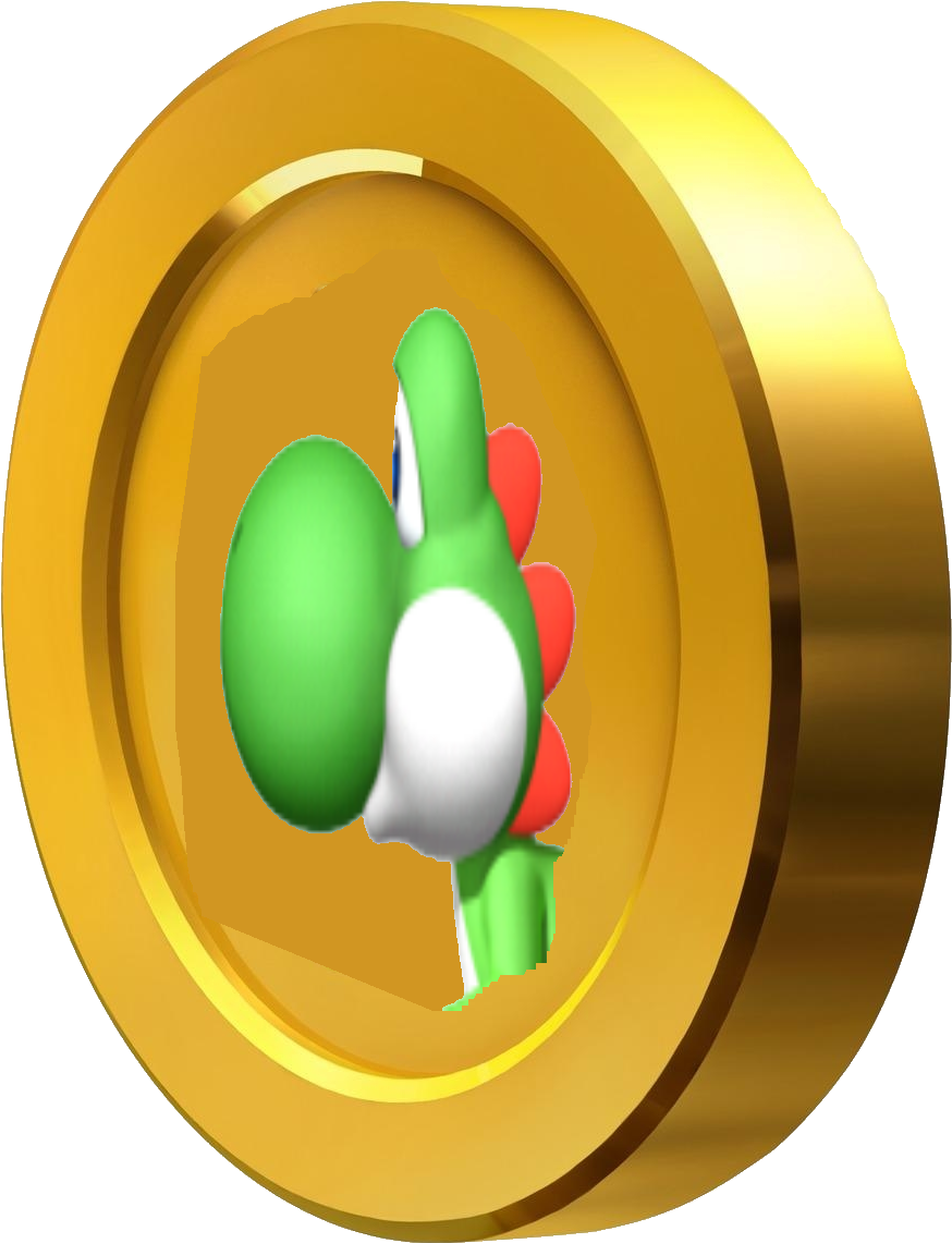 Download Image D Yoshi Coin - Monedas Mario Png - ClipartKey