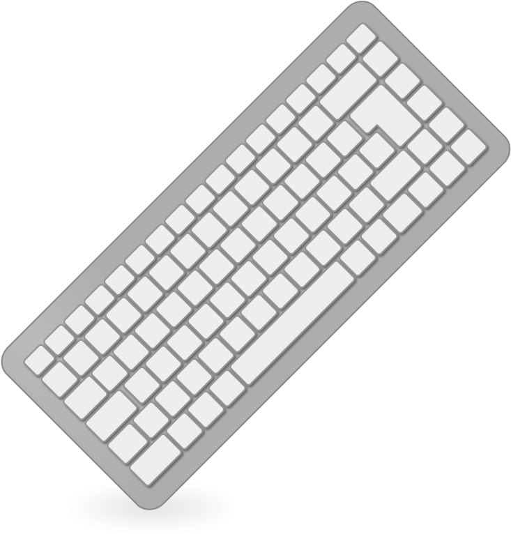Download Free Simple Keyboard Clip Art - Transparent Background ...