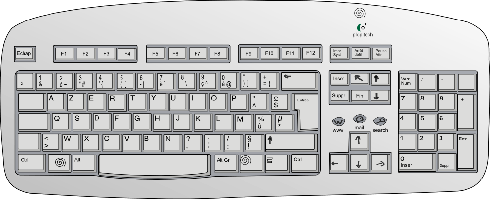 Download Clip Art Image Illustration - Computer Keyboard Clipart ...