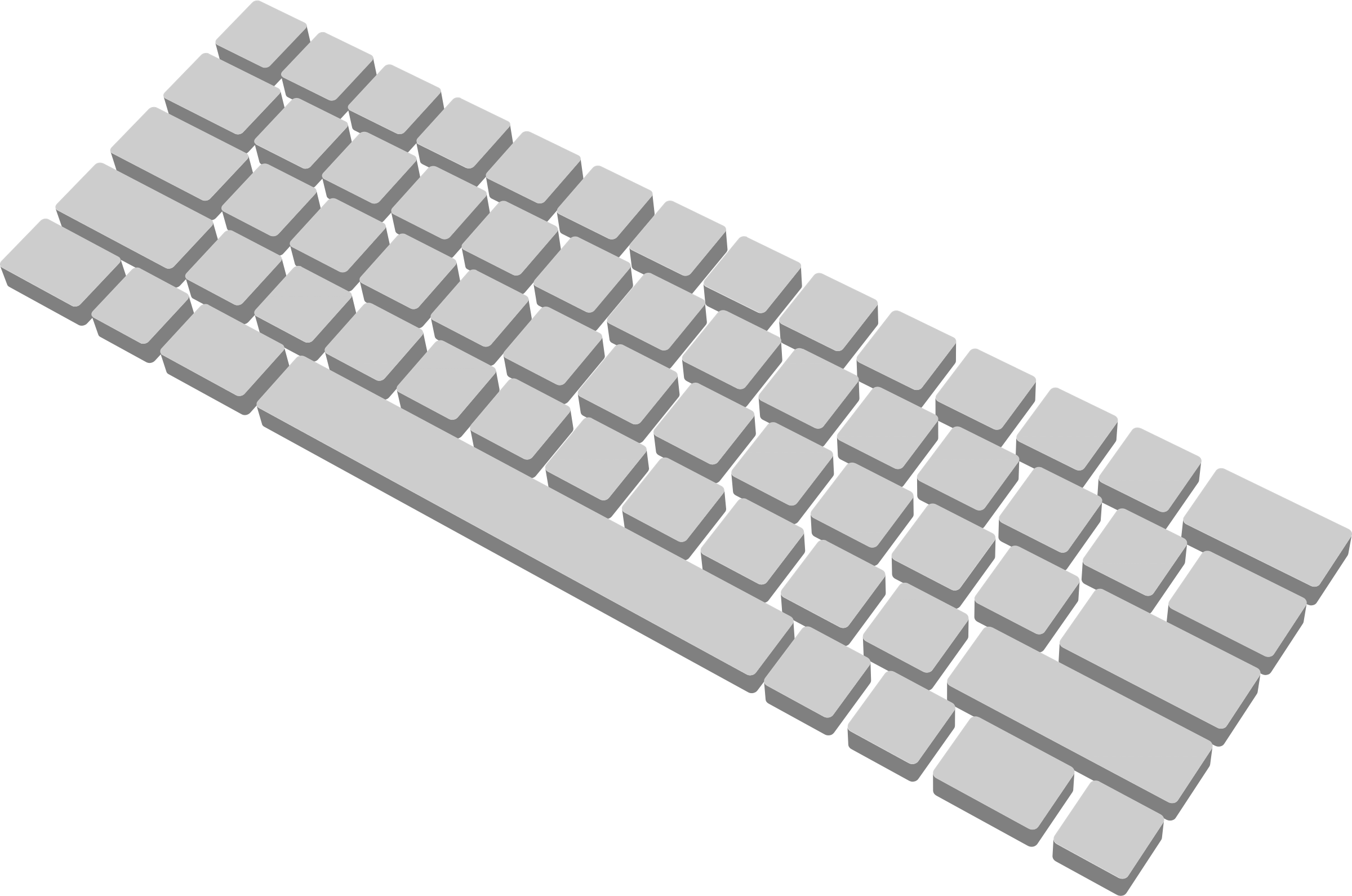 Download 3d Keyboard Computer Clipart - Computer Keyboard Clipart ...