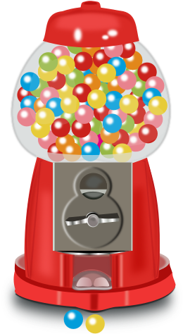 Download Gum Clipart Gumball Machine - Bubble Gum Machine Icon - ClipartKey