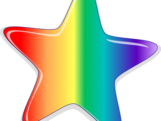 Download Rainbow Star Clipart - ClipartKey