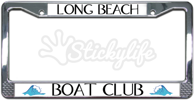 Download Boat Club License Plate Frame - Street Sign - ClipartKey