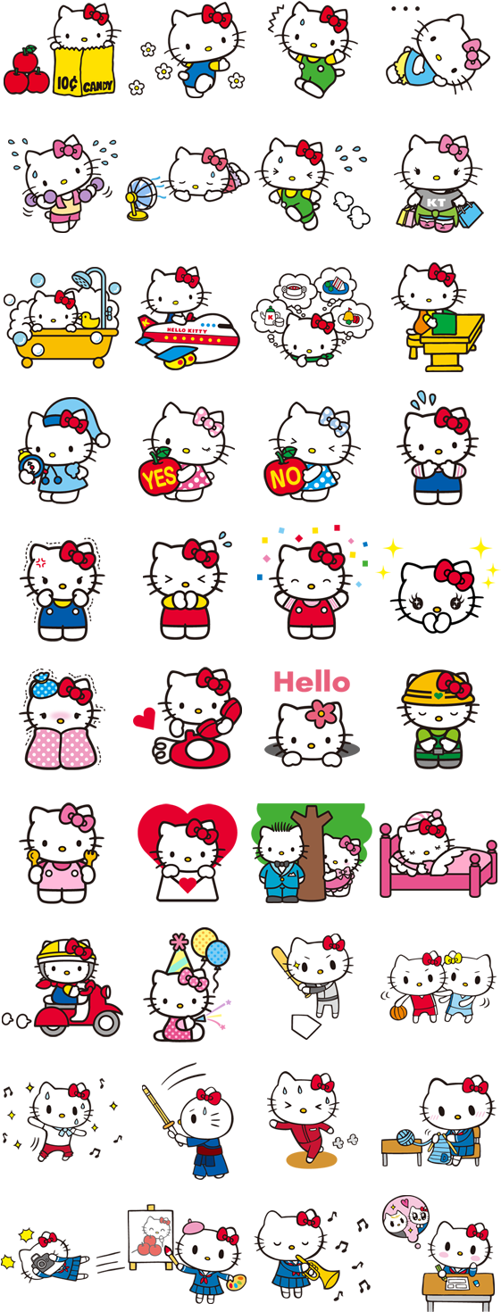 Download Hello Kitty Daily Routine - ClipartKey