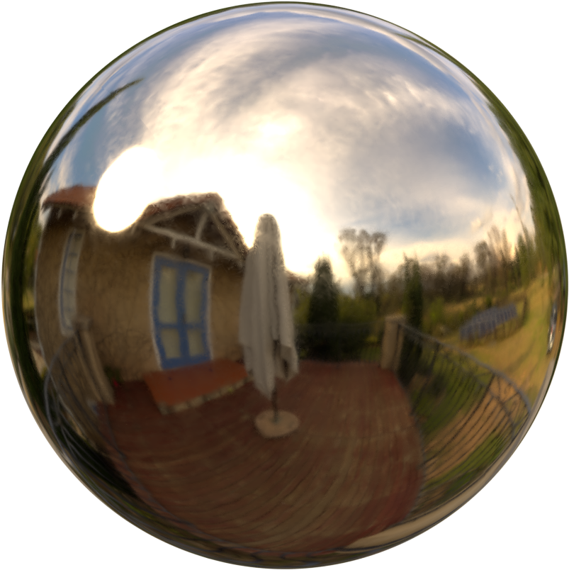 Download Transparent Chrome Sphere Png - Reflection - ClipartKey