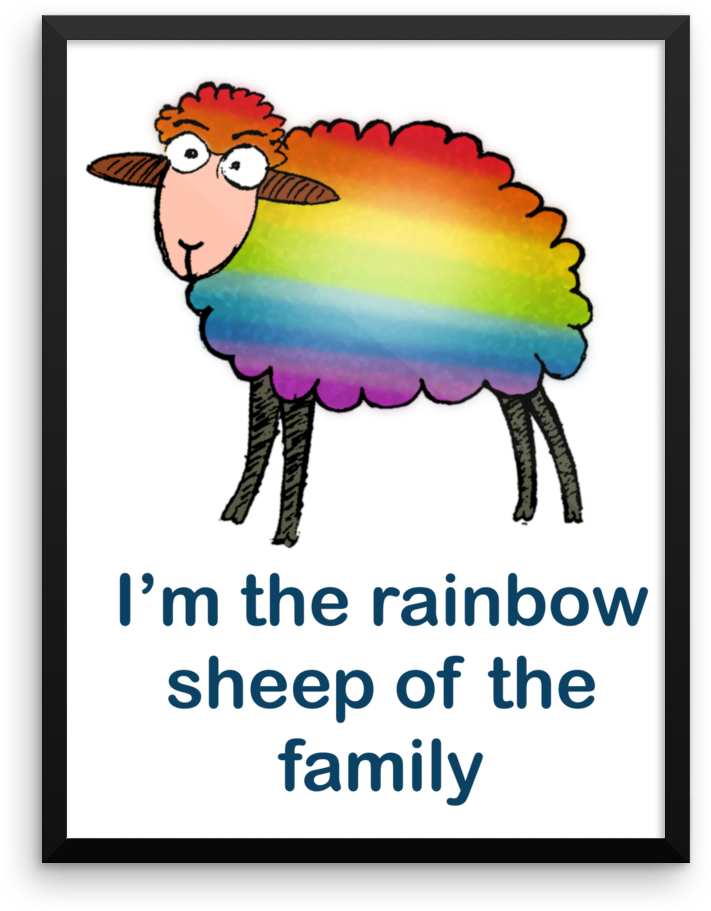 Download Rainbow Sheep Of The Family Poster - Rainbow Sheep Of The ...