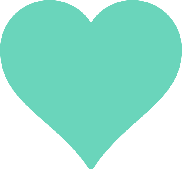 Download Blue Heart Svg Clip Arts - Turquoise Hearts - ClipartKey