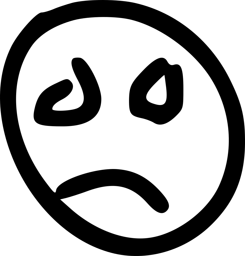Download Small Sad Face Png - Sad Smiley - ClipartKey