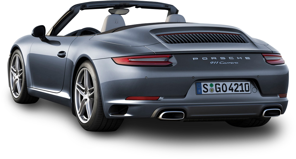 Download Porsche 911 Carrera Back View Car Png Image - Porsche 911 2017 ...