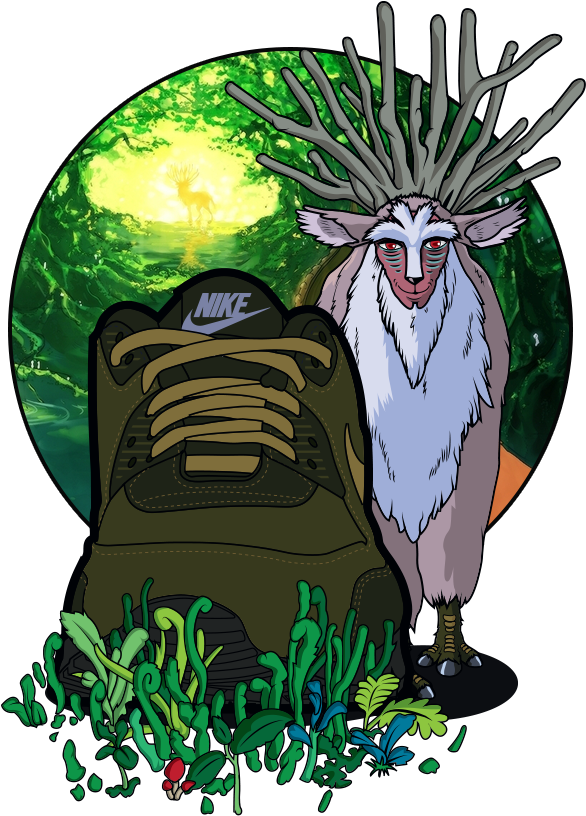 Download Forest Spirit Studio Ghibli - ClipartKey