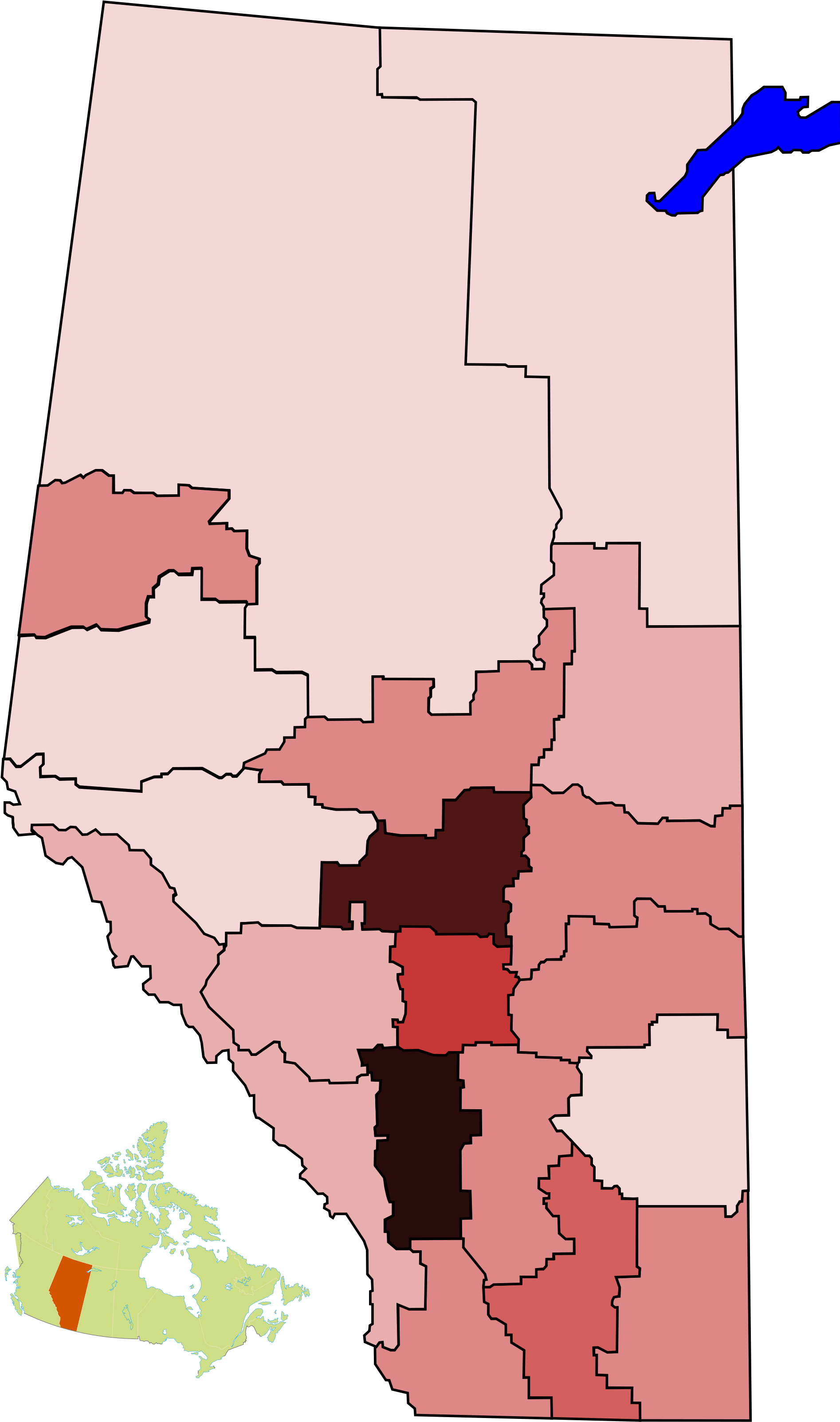 Download Transparent Distribution Clipart - Alberta Population Density ...