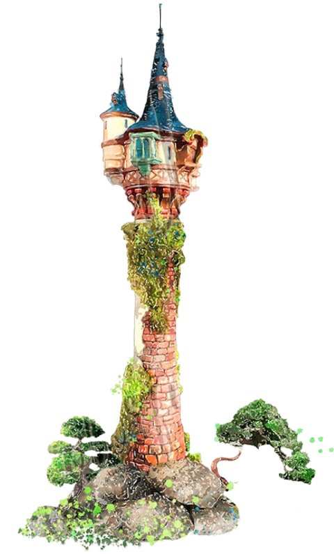 Download Watercolor Tower Rapunzel Castle Princess Freetoedit - Steeple ...