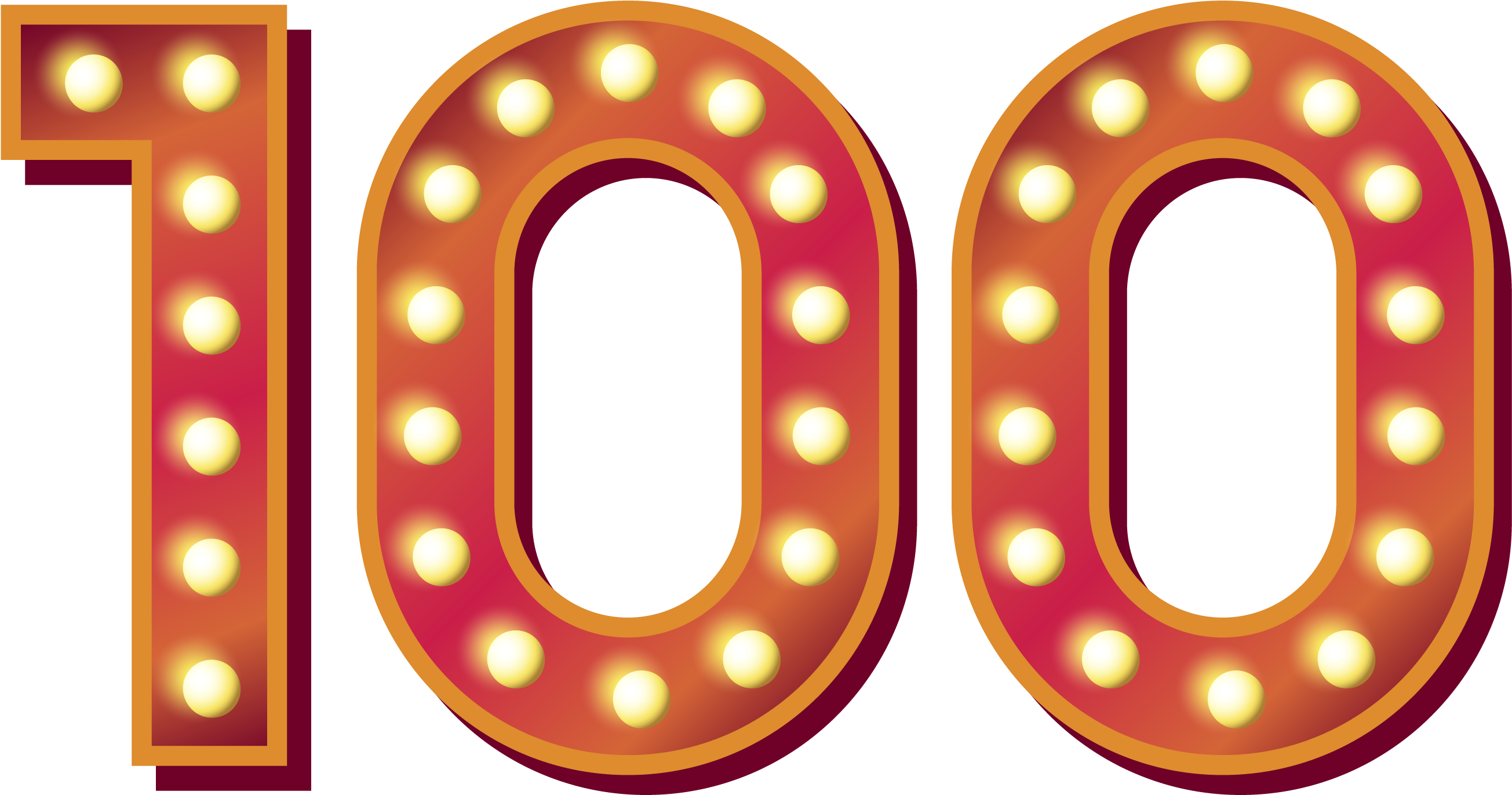 Download 100 Number Png Royalty-free - Circle - ClipartKey