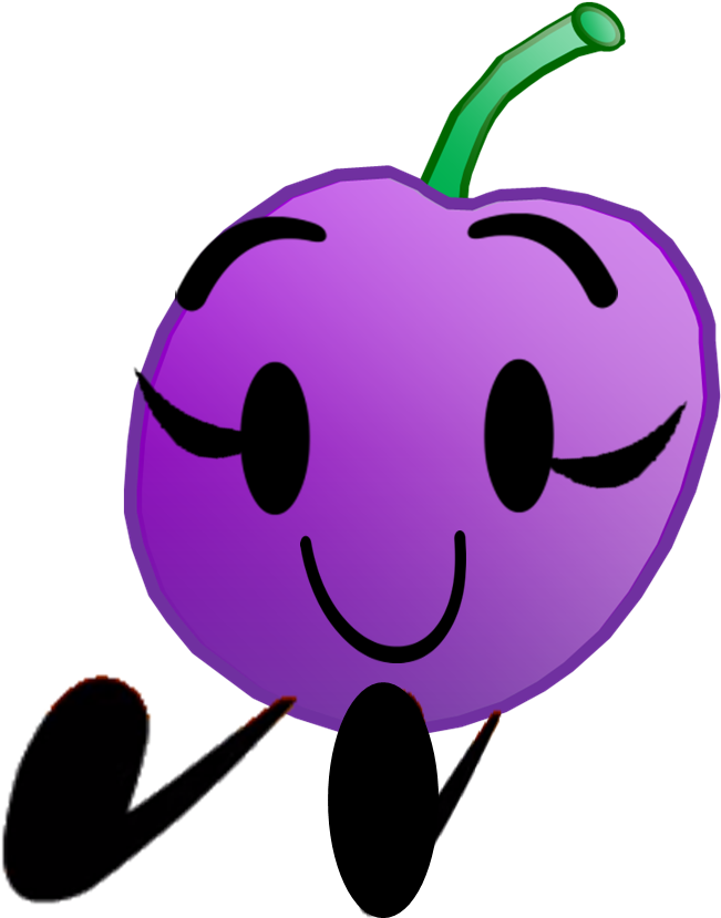 Download Grape Clipart Purple Object - Bfdi Grape - ClipartKey