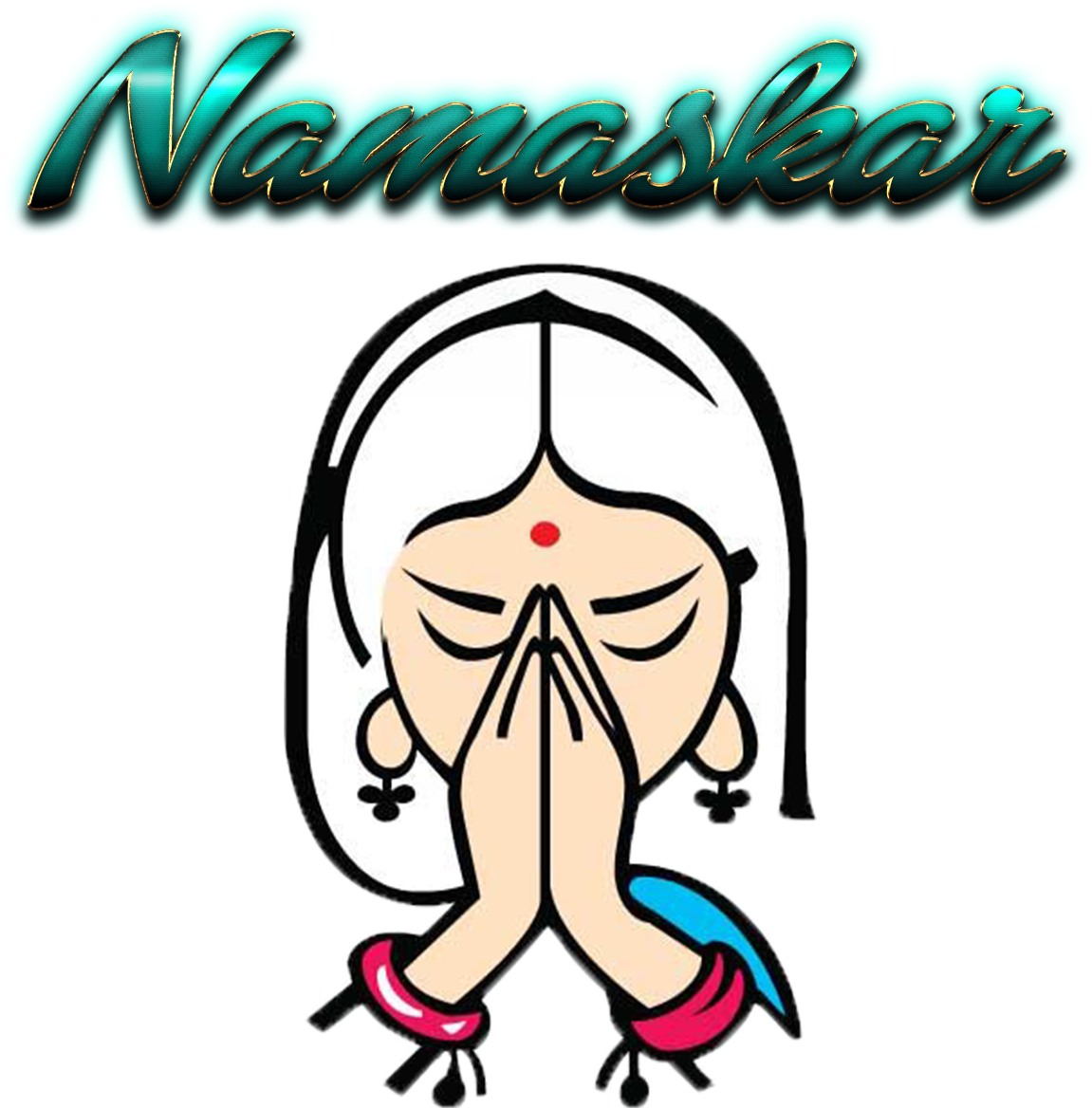 Download Namaskar Png Image Download - Lady Swagat Logo - ClipartKey