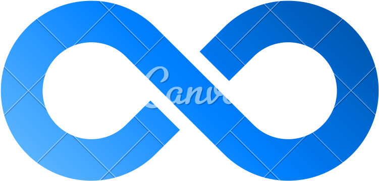 Download Clip Art Blue Infinity Symbol - Circle - ClipartKey