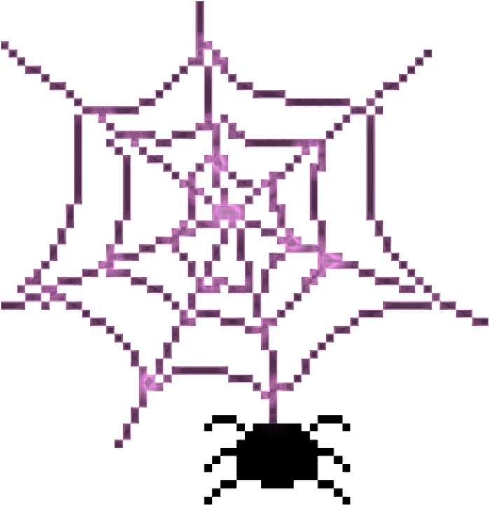 Download #creepy #spider #web #cute #goth - Spider Web Pixel Art ...