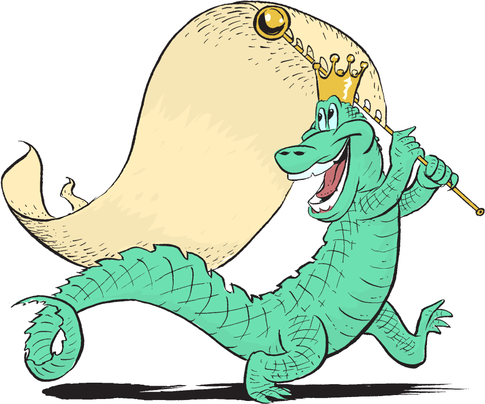 Download Clipart Alligator Cajun - Cartoon - ClipartKey