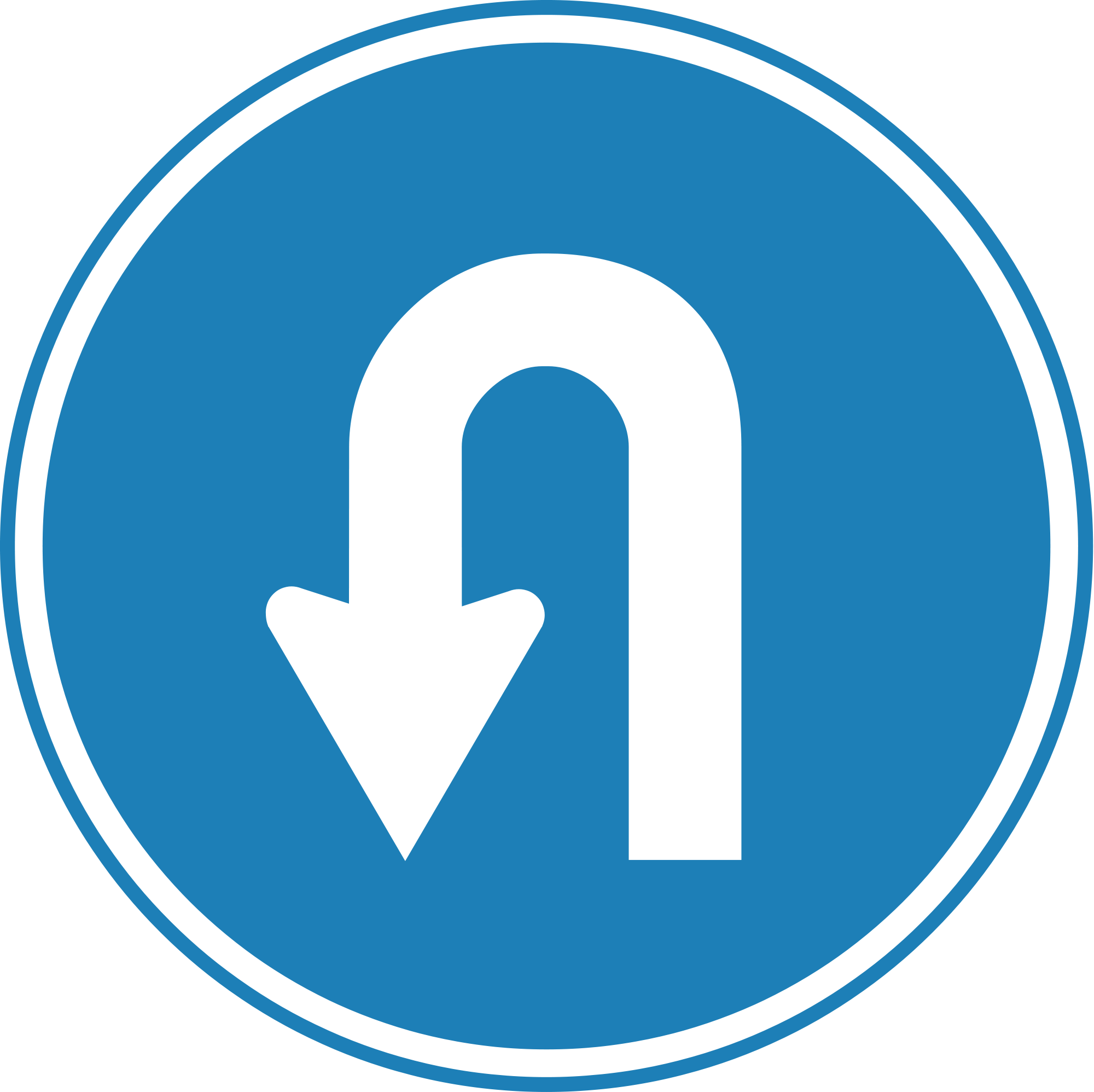 Download U Turn Sign Png Image - U Turn Road Sign - ClipartKey