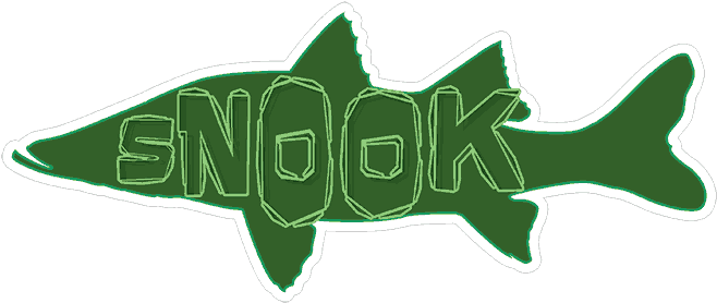 Download Snook Drawing Saltwater Fishing - Sticker Snook - ClipartKey