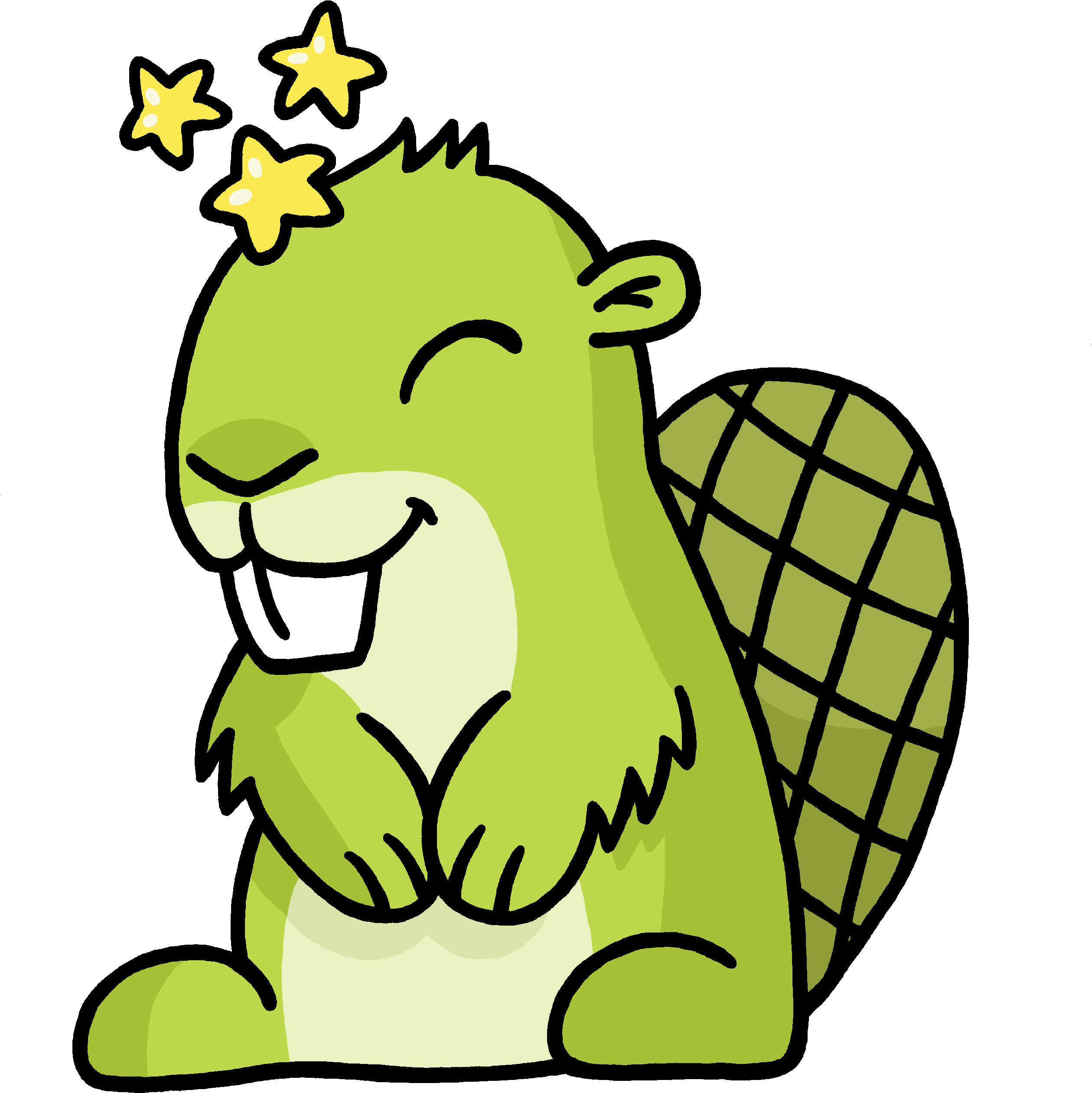 Download Happy Stars Adsy - Adsy Beaver Clipart - ClipartKey